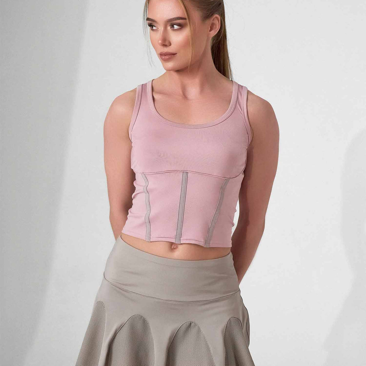 MAI TANK | Recycled Performance Crop Top with Mesh Back | Shop Tops ...