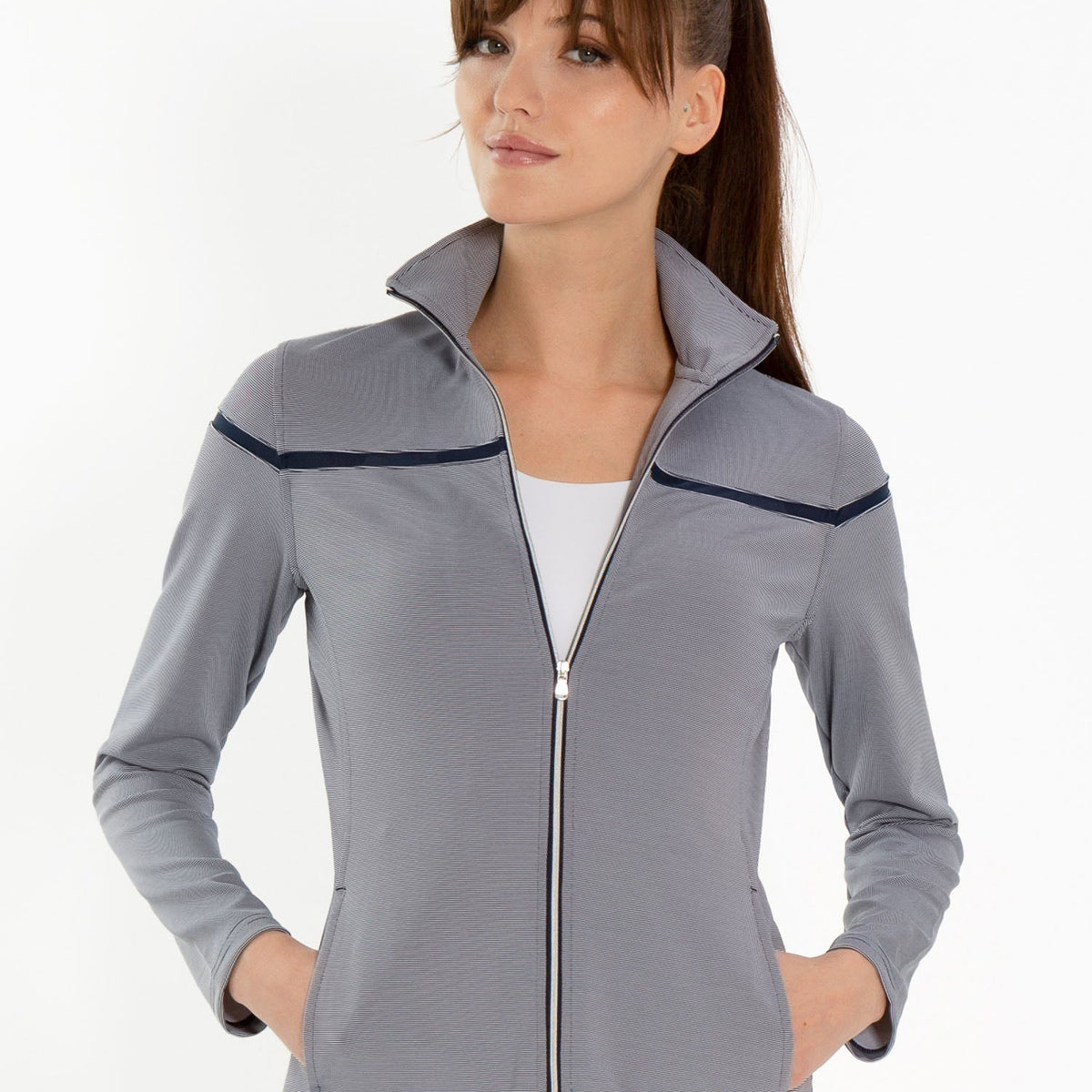 Riley Jacket - Midnight Stripes | Shop Jackets & Outerwear - Inphorm NYC